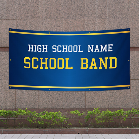 Cheap School Band Banners | We Print the Cheapest School Band Banners ...