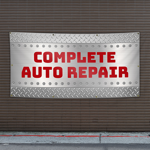 Cheap Auto Repair Banners | Auto Repair Banners | We Print the Cheapest ...