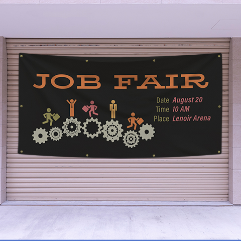 Cheap Job Fair Banners | Vinyl Job Fair Banners as low as $9.36